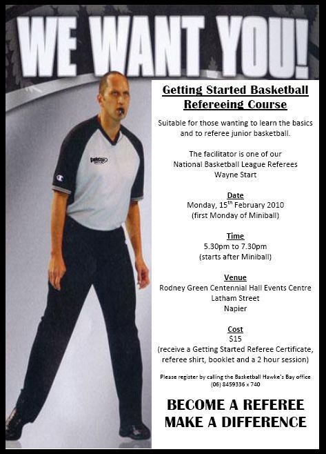 Getting Started Basketball Refereeing Course - Basketball Hawkes Bay ...
