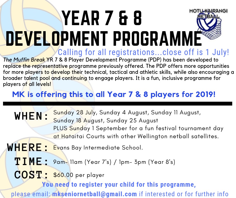 Satellites Year 78 Player Development Programme PDP - Netball ...